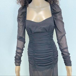 REVOLVE | Dresses | Dundas X Revolve Stardust Maxi Dress In Black And ...